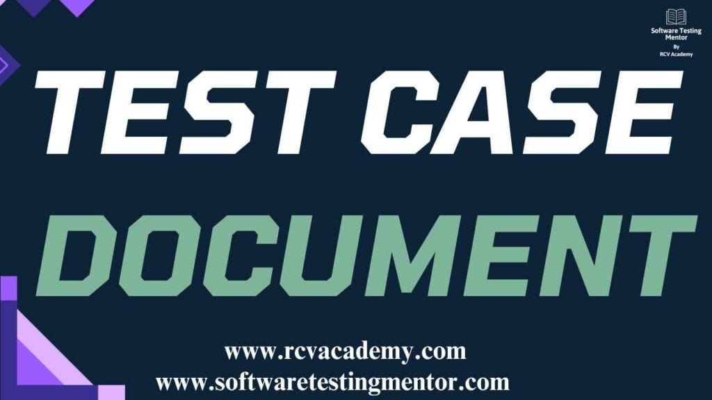 Test Case Document - Software Testing Mentor