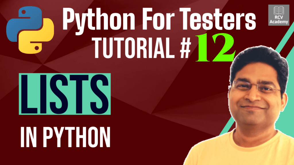 Python For Testers 12 Software Testing Mentor
